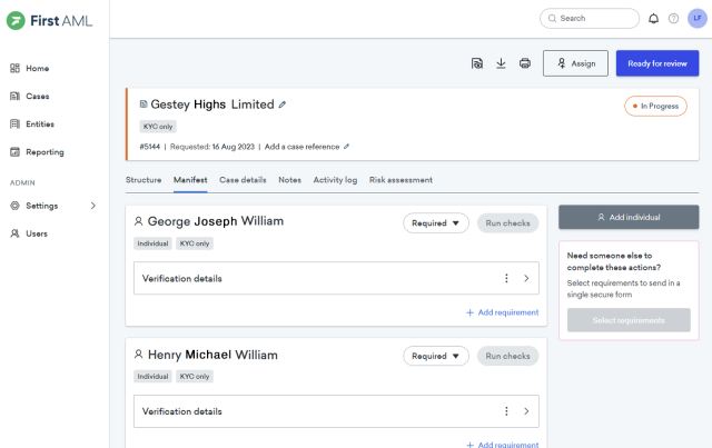 KYB Business Verification | First AML