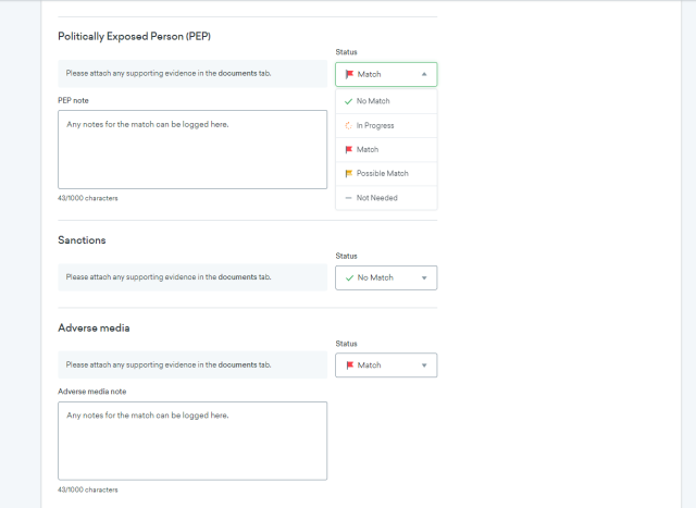 PEP and sanctions check | First AML